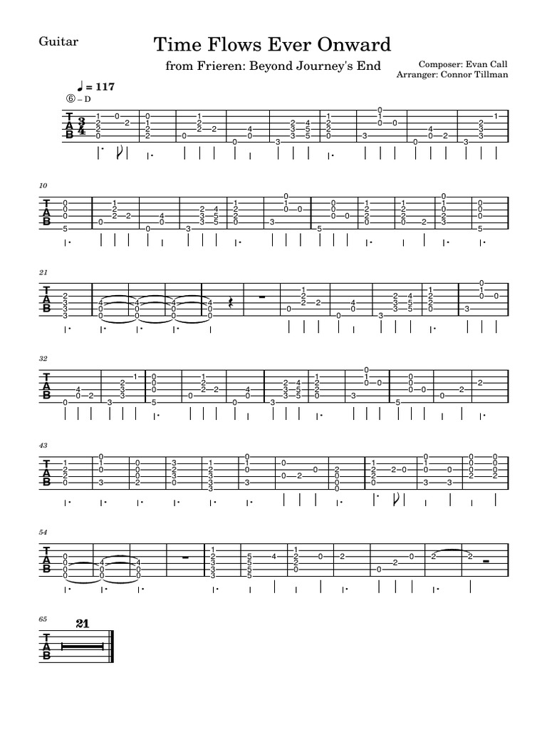 Time Flows Ever - Frieren (Guitarra) | PDF