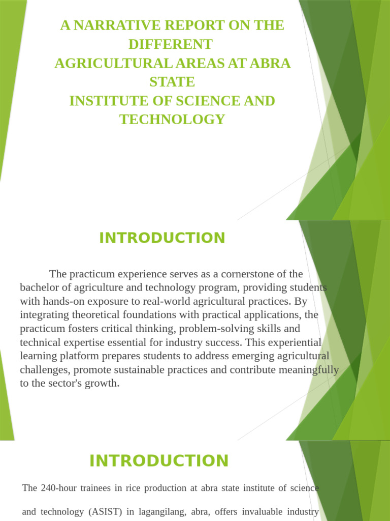 Agricultural Practicum Report: Rice Production | PDF | Agriculture | Rice