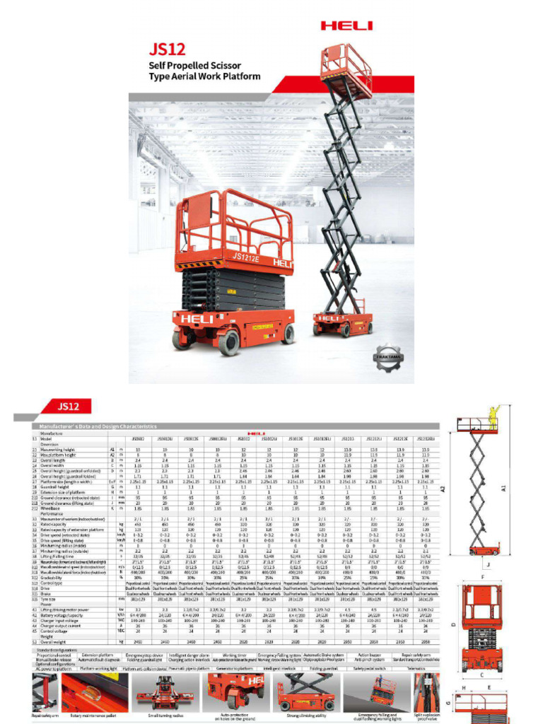 Aerial-work-platform-JS1212-1 | PDF