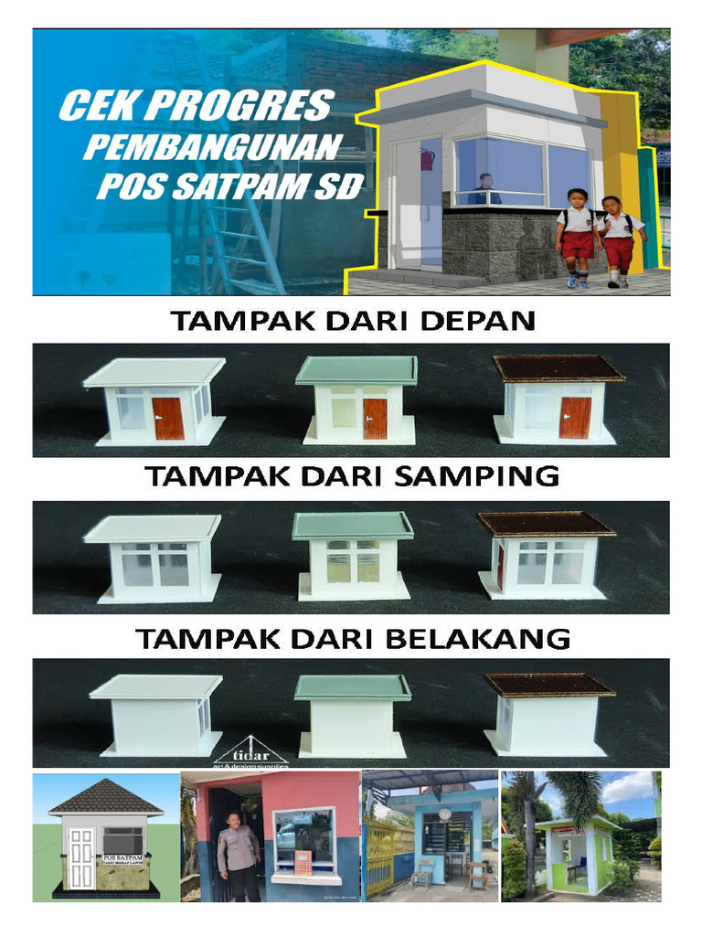 Gambaran Model Pos Satpam Sekolah | PDF