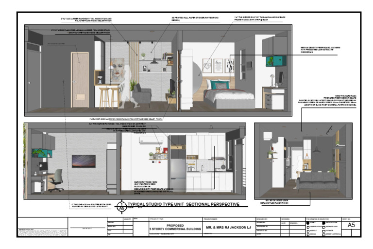 Proposed 5 Storey Commercial Building | PDF | Wood | Lamination