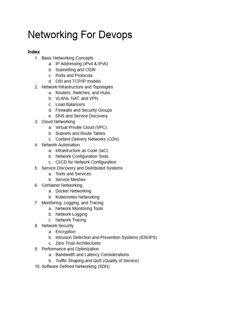 Networking Essentials for DevOps | PDF | Computer Network | Ip Address