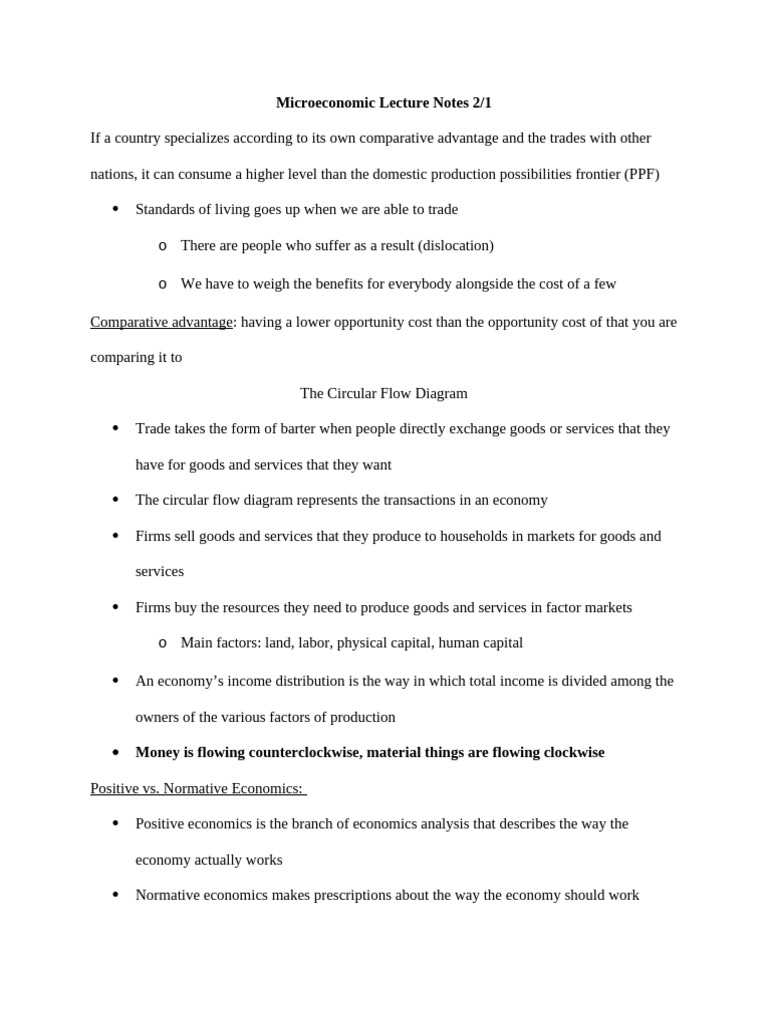 Microeconomics: Trade and Economic Models | PDF