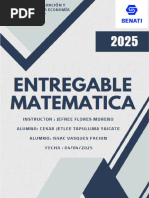 Entregable 1 Matematica SENATI 2025 Resuelto | PDF
