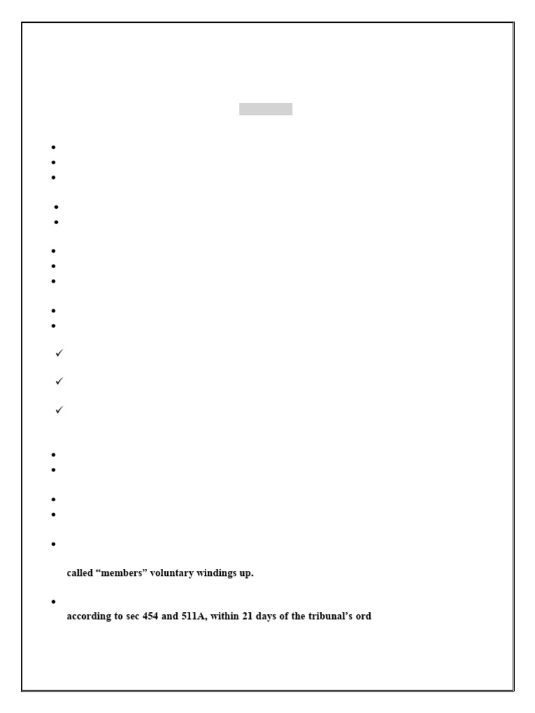 Advanced Corp A.C Two Marks | PDF | Liquidation | Banks