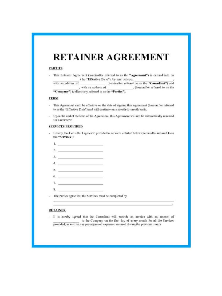 Retainer Agreement | PDF