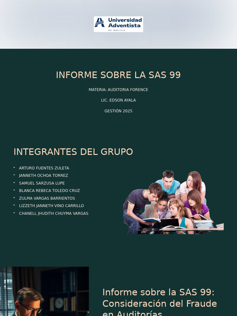 SAS 99: Detección de Fraude en Auditoría | PDF | Auditoría | Fraude