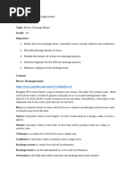 Grade 12 Drainage Patterns Overview | PDF