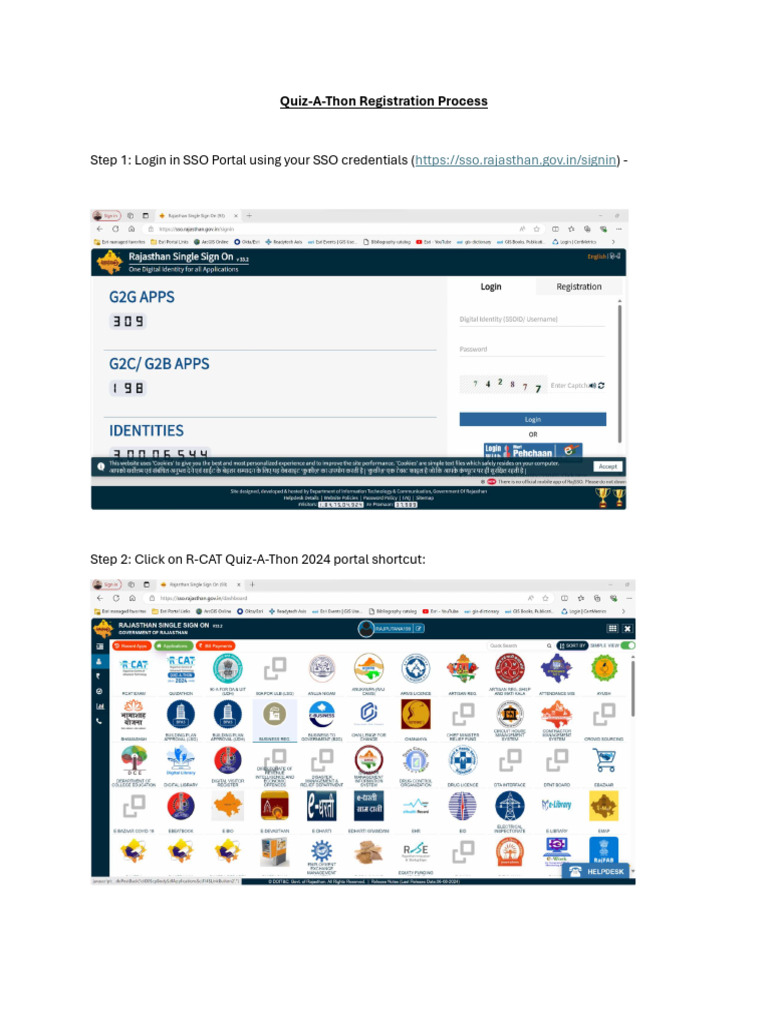 Quiz-A-Thon Registration Process | PDF