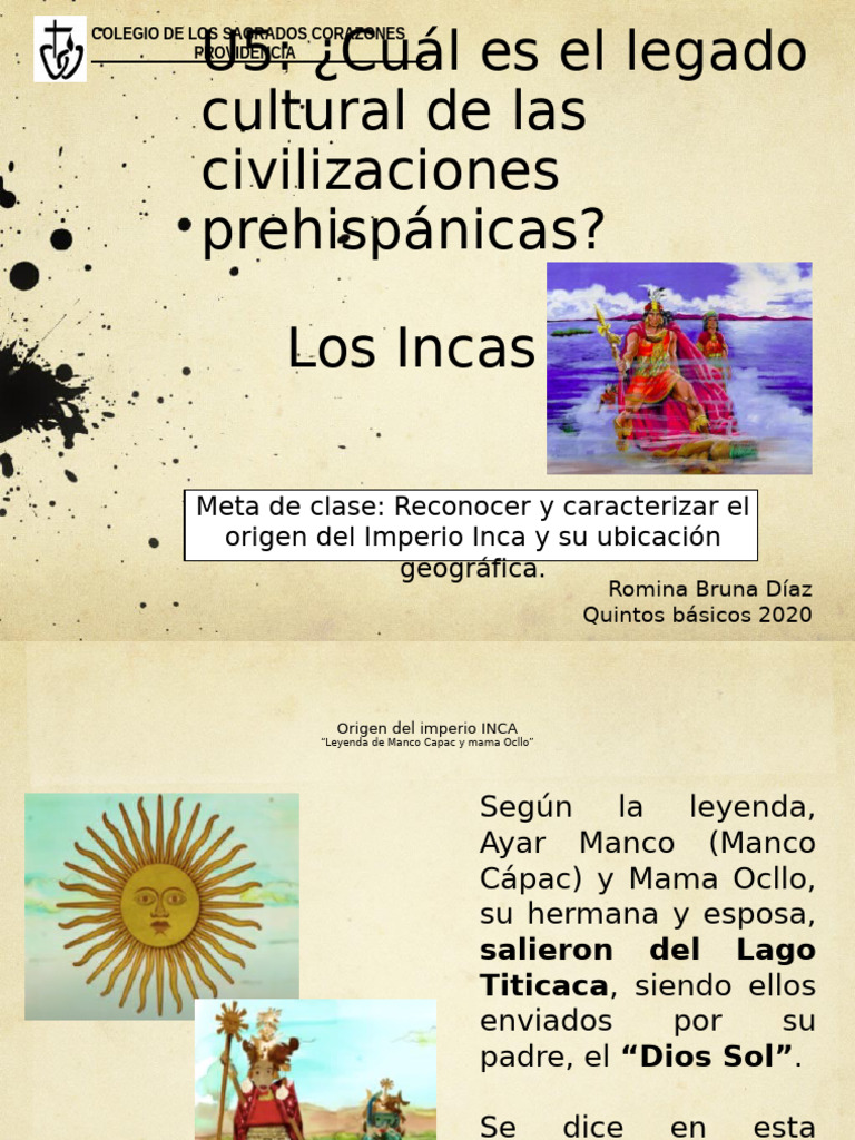 Los Incas PPT 01 Junio | PDF | Imperio Inca | Andes
