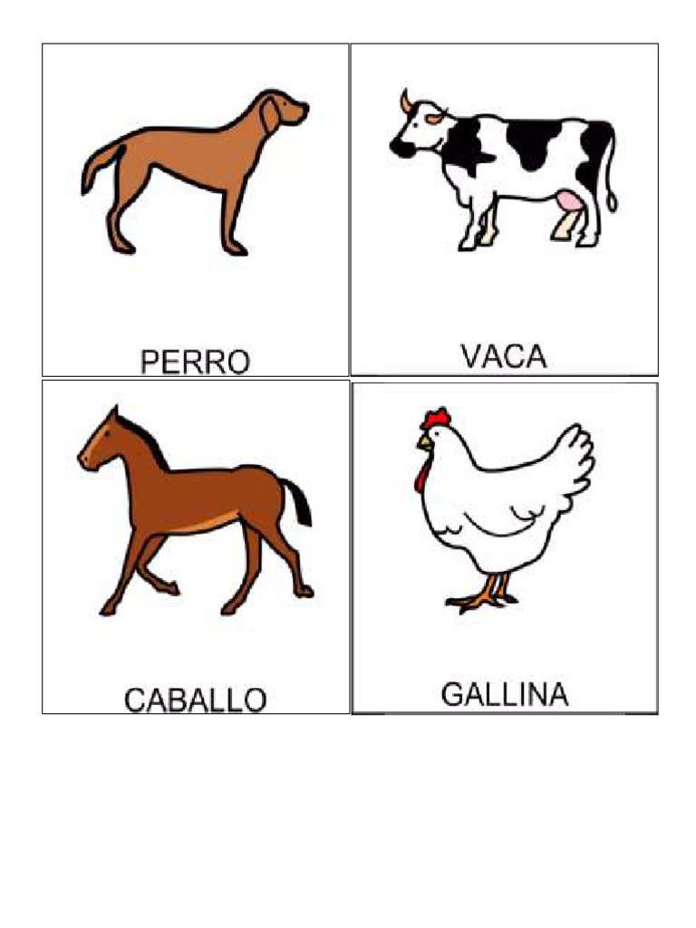 Pictogramas animales | PDF