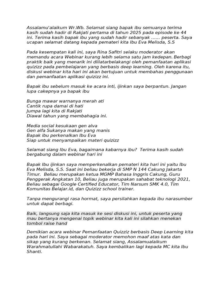 Teks Moderator | PDF