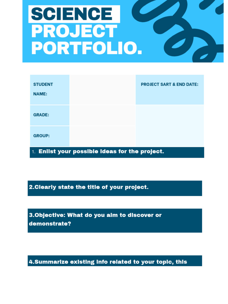 Science Project Portfolio (1) | PDF