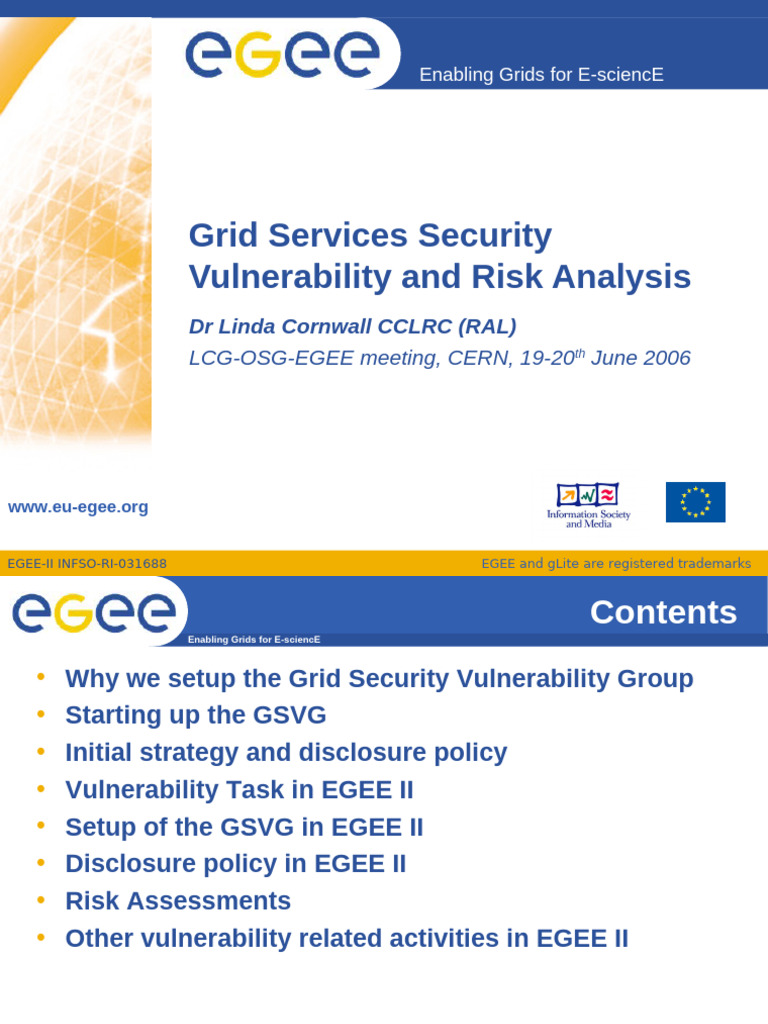 LCG Osg Egee Cornwall | PDF | Computing | Information Technology