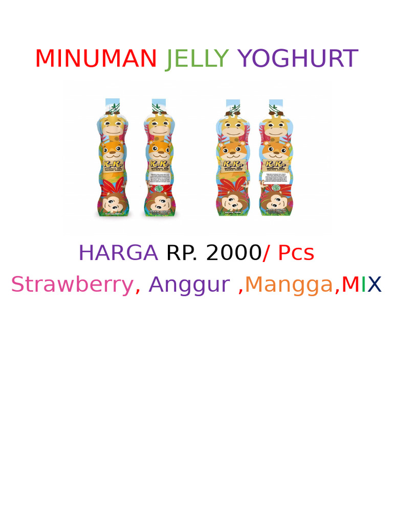 Minuman Jelly Yoghurt | PDF