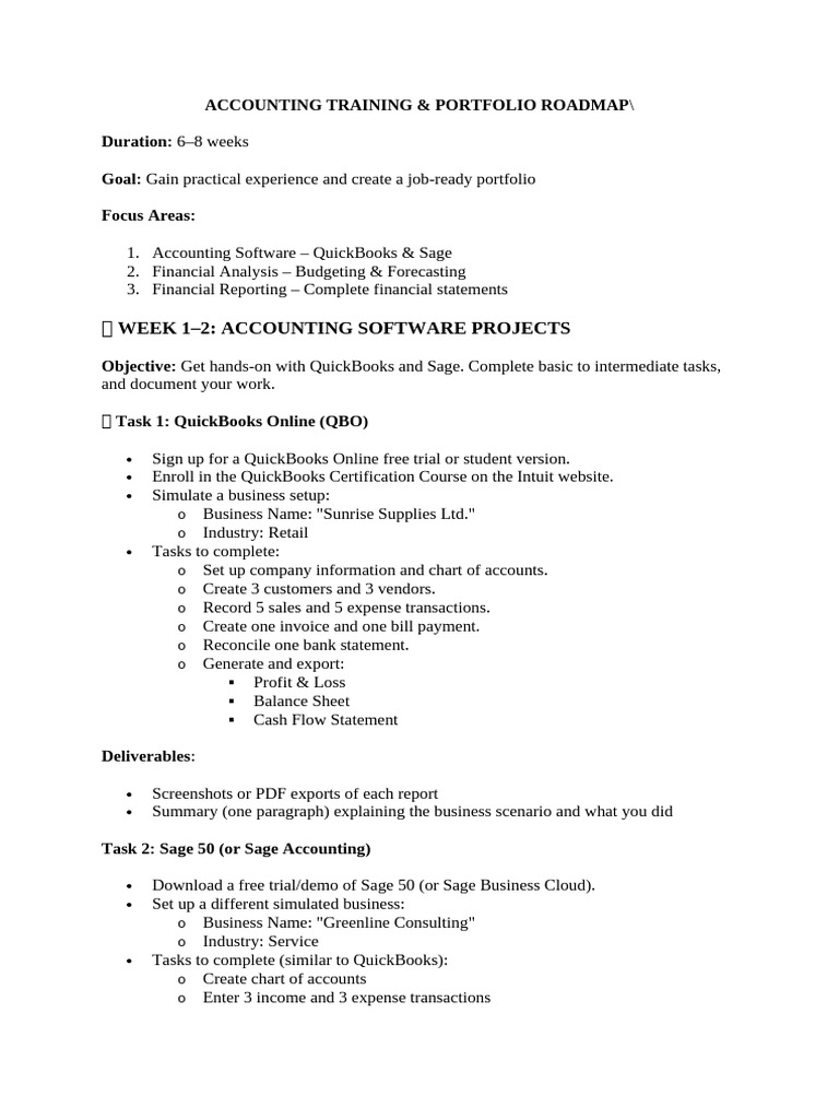 ACCOUNTING TRAINING Template | PDF | Quick Books | Microsoft Excel