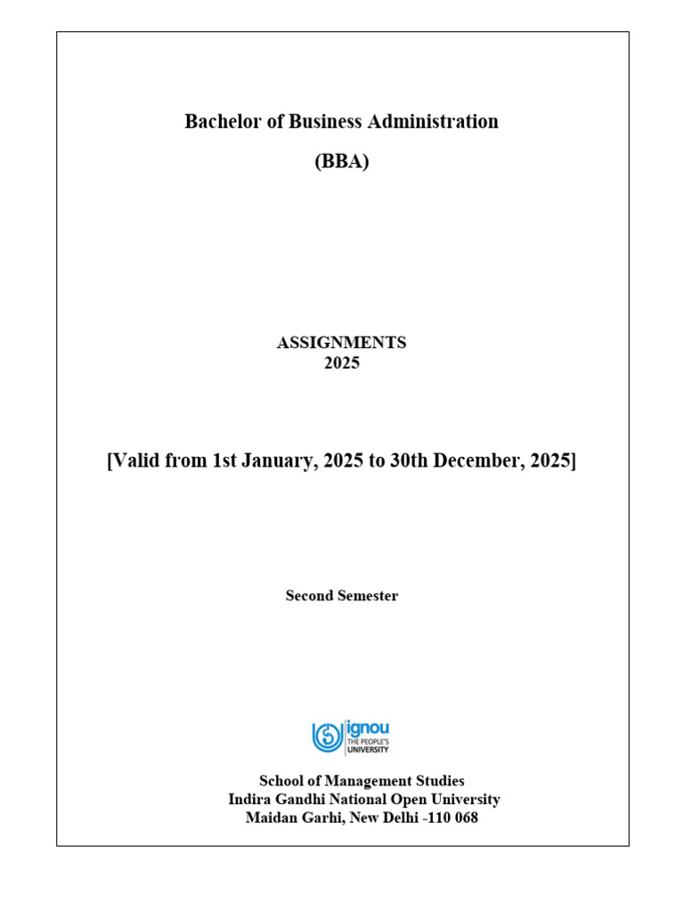Ignou Bba Notes by Shiv | PDF | Debits And Credits | Statistics