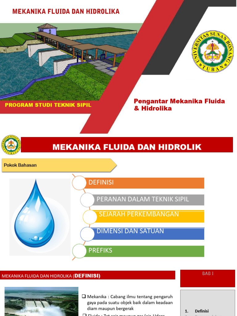 Mekanika Fluida & Hidrolika 1 | PDF