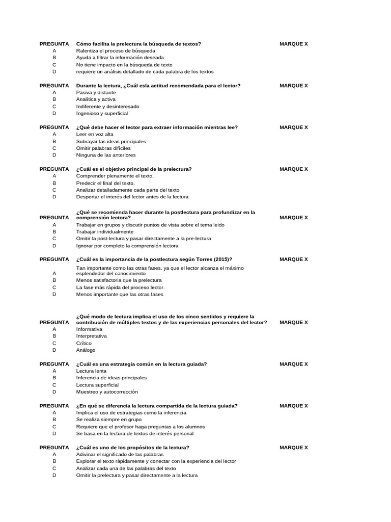 Cuestionarios | PDF | Scratch (lenguaje de programación) | Comprensión lectora