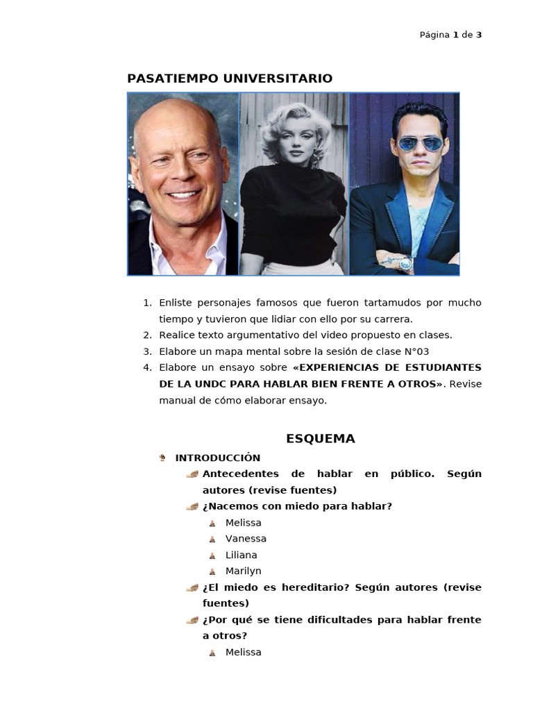 Pasatiempo Universitario N°1 | PDF