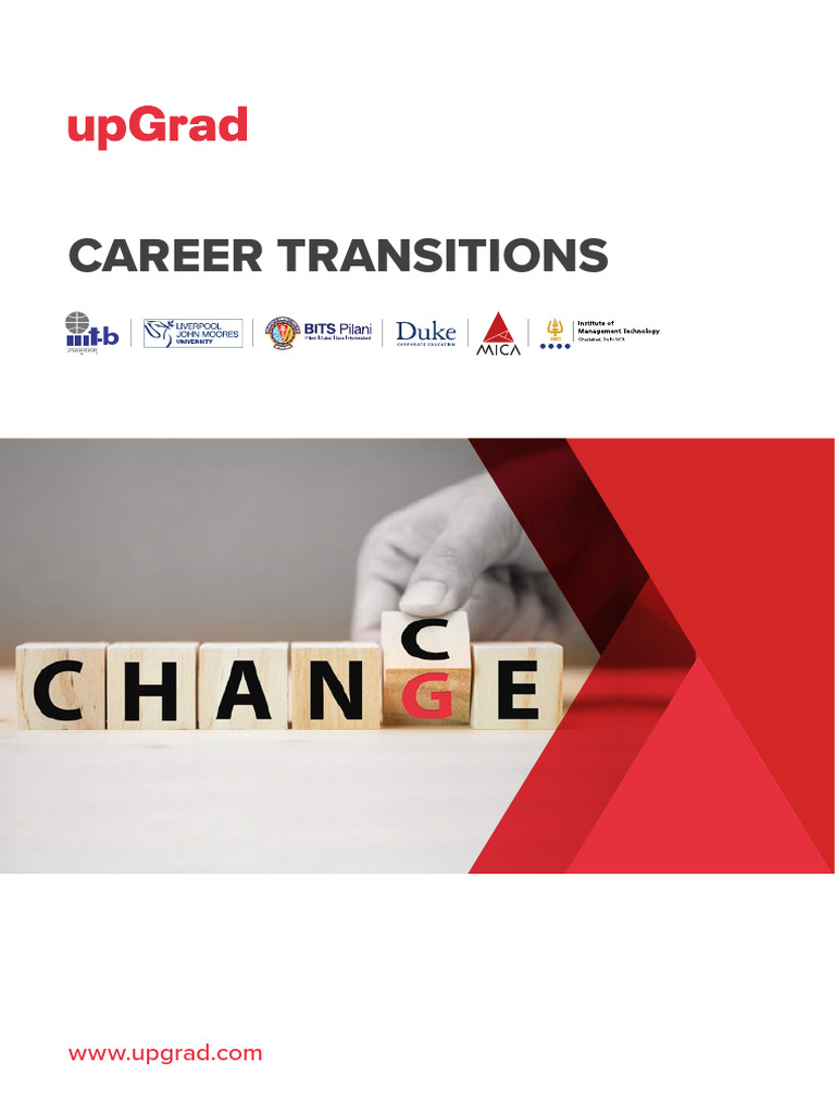 UpGrad Career+Transition+Book (2) (3) | PDF | Mentorship | Learning