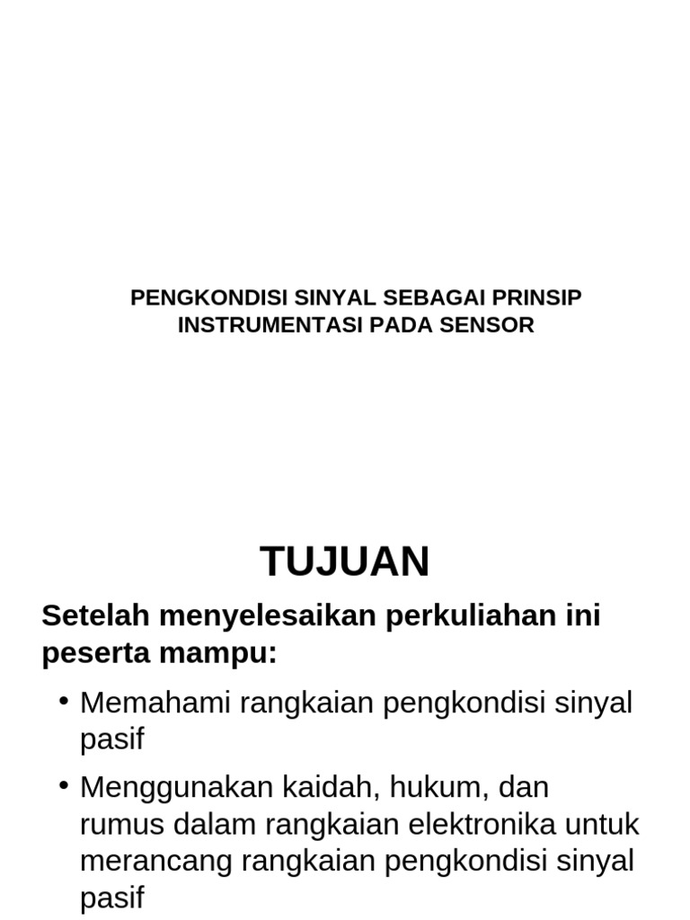 02.pengkondisian Sinyal Dalam Instrumentasi Materi Sensor Dan Aktuator ...