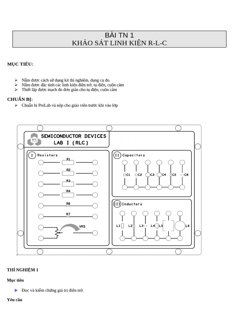 Báo Cáo Lab 1 TN VLBD (Nhóm 3) | PDF