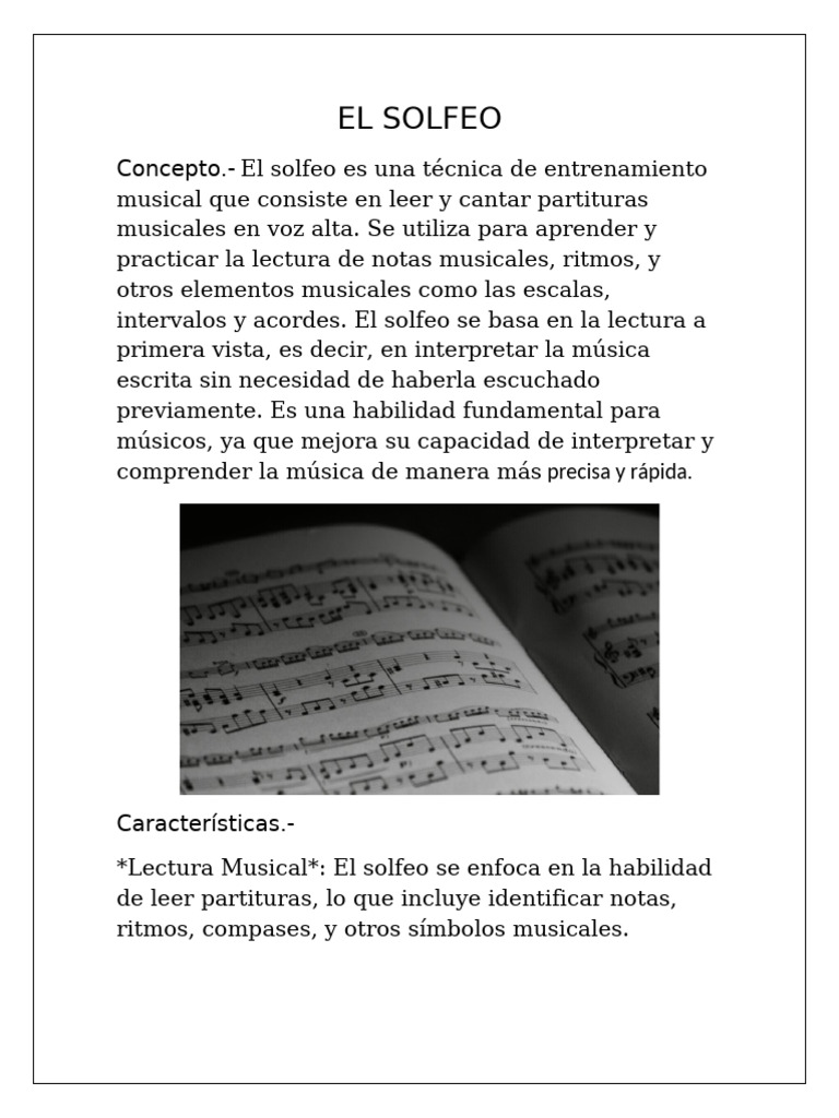 El Solfeo | PDF | Ritmo | Teoría musical