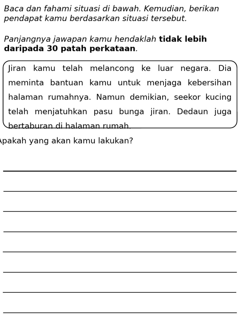Pendapat dalam Situasi Sehari-hari | PDF