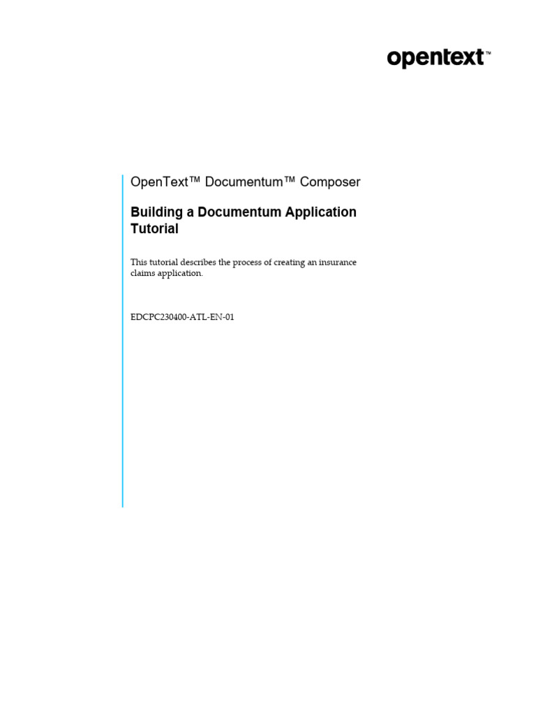 OpenText Documentum Composer CE 23.4 - Building A Documentum ...