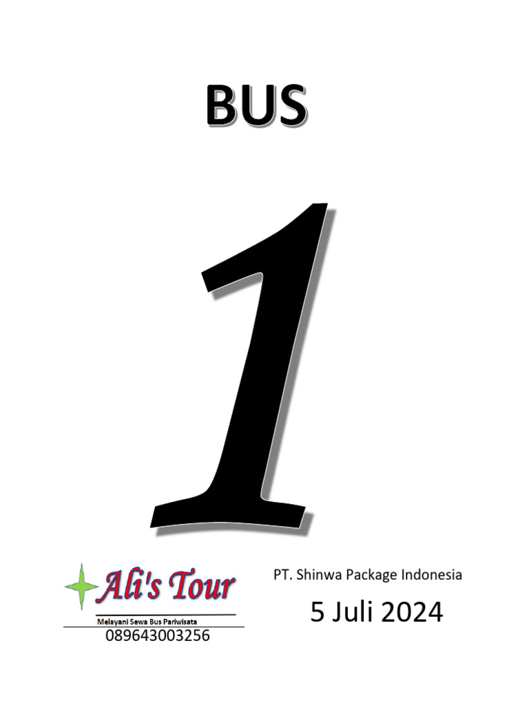 Nomor Bus TGL 5 | PDF