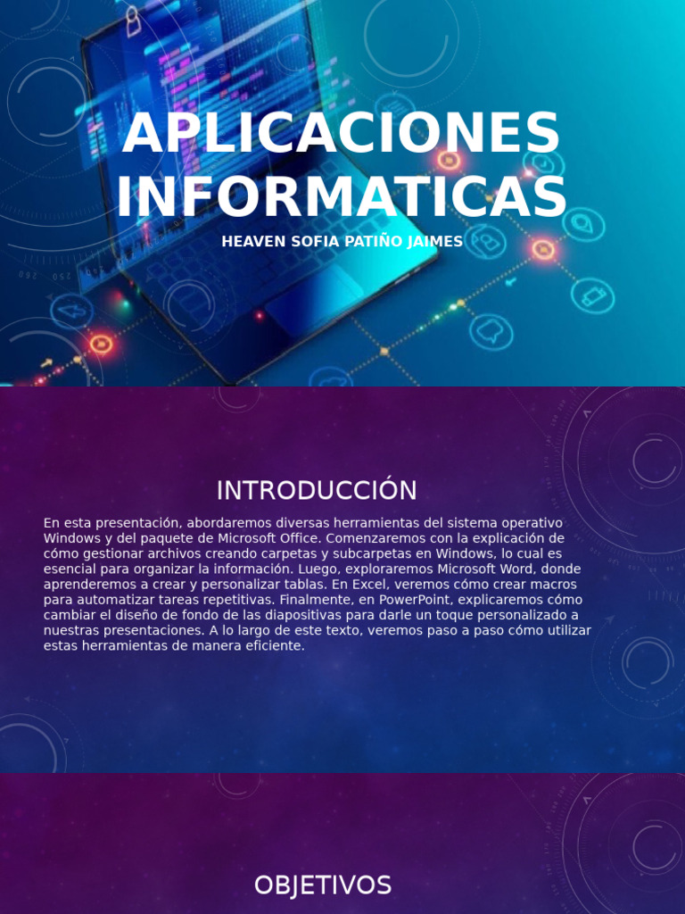 Aplicaciones Informaticas | PDF | Microsoft Excel | Microsoft PowerPoint