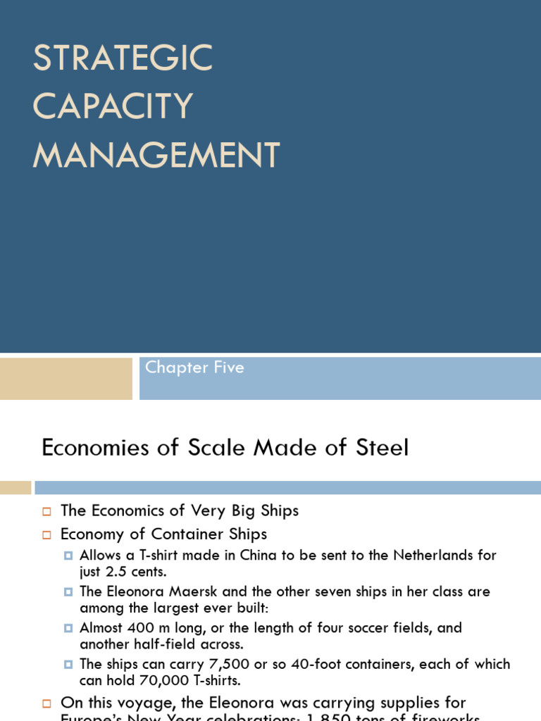 Strategic Capacity Management 1 | PDF | Economies Of Scale | Average Cost