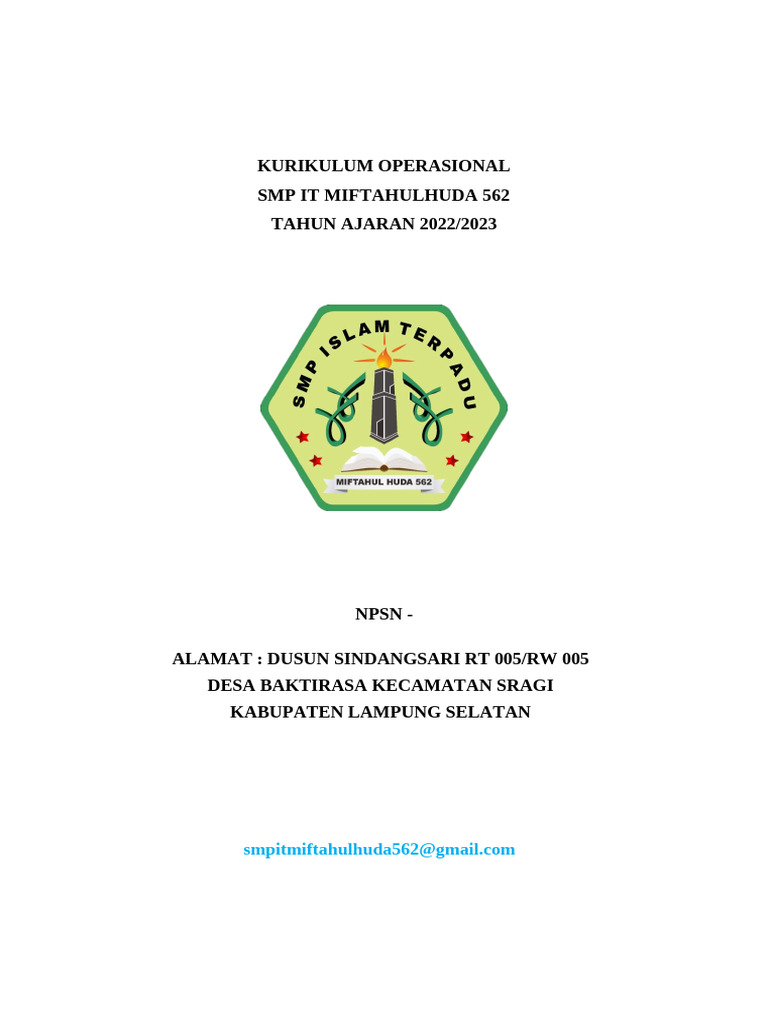 Contoh Kosp_ktsp Psp | PDF