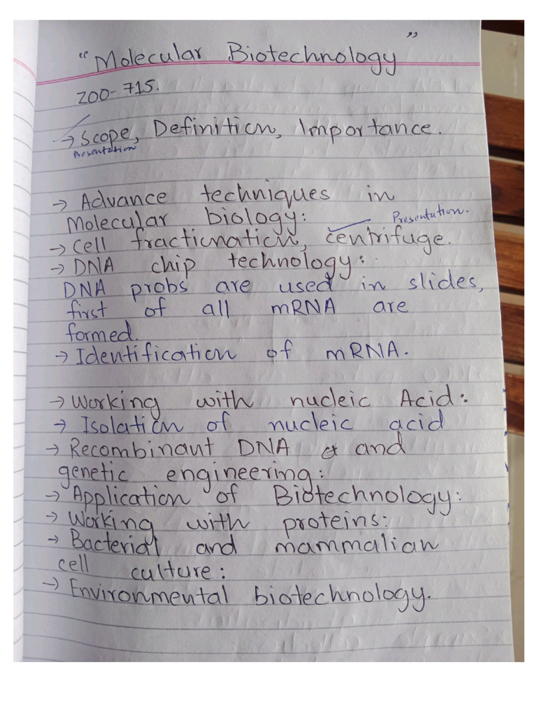 Biotechnology notes | PDF