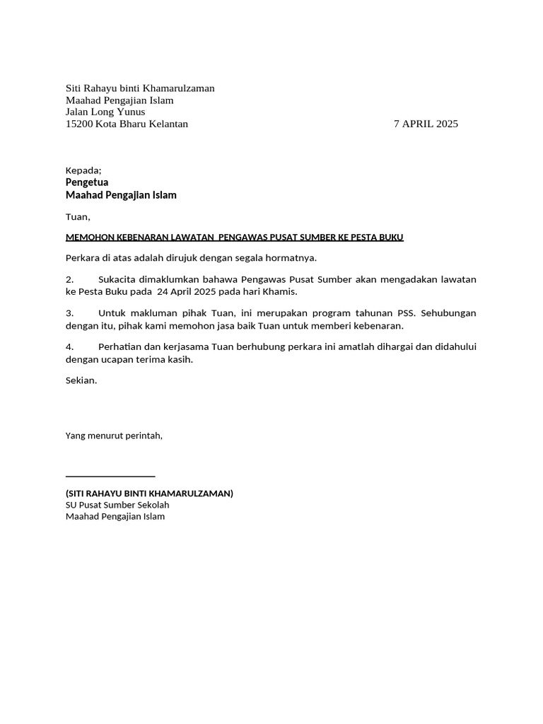 Lawatan Pesta Buku 2025 | PDF