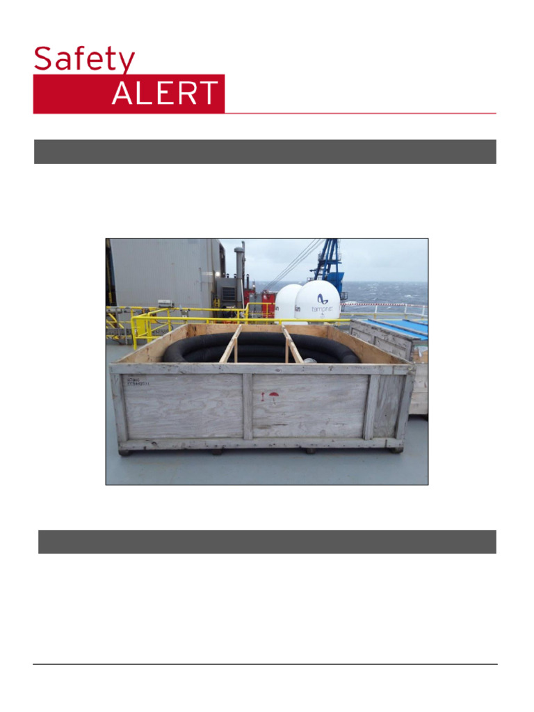 Helideck Safety Alert: Crate Lid Incident | PDF