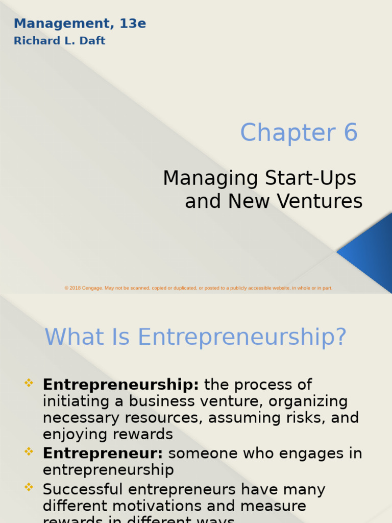 Daft Mngt13e PPT ch06 | PDF | Entrepreneurship | Partnership