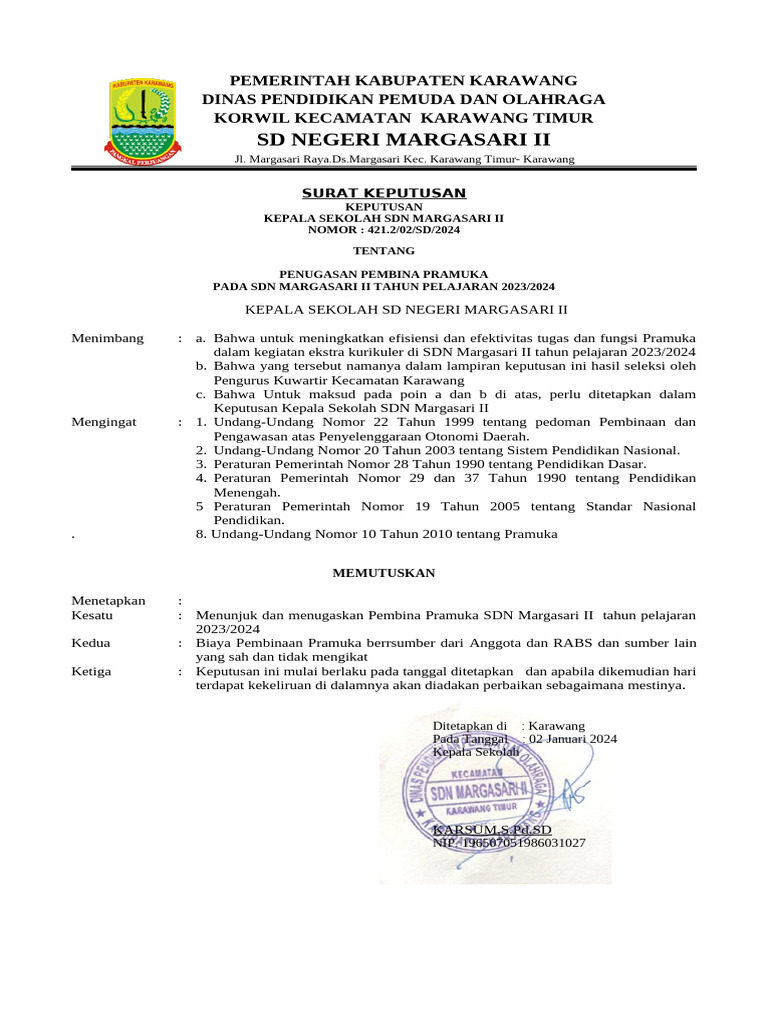 SK PRAMUKA | PDF