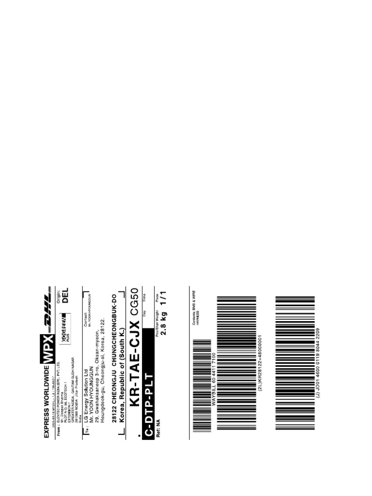 Tarcking Details of BMS & Wire Harness | PDF