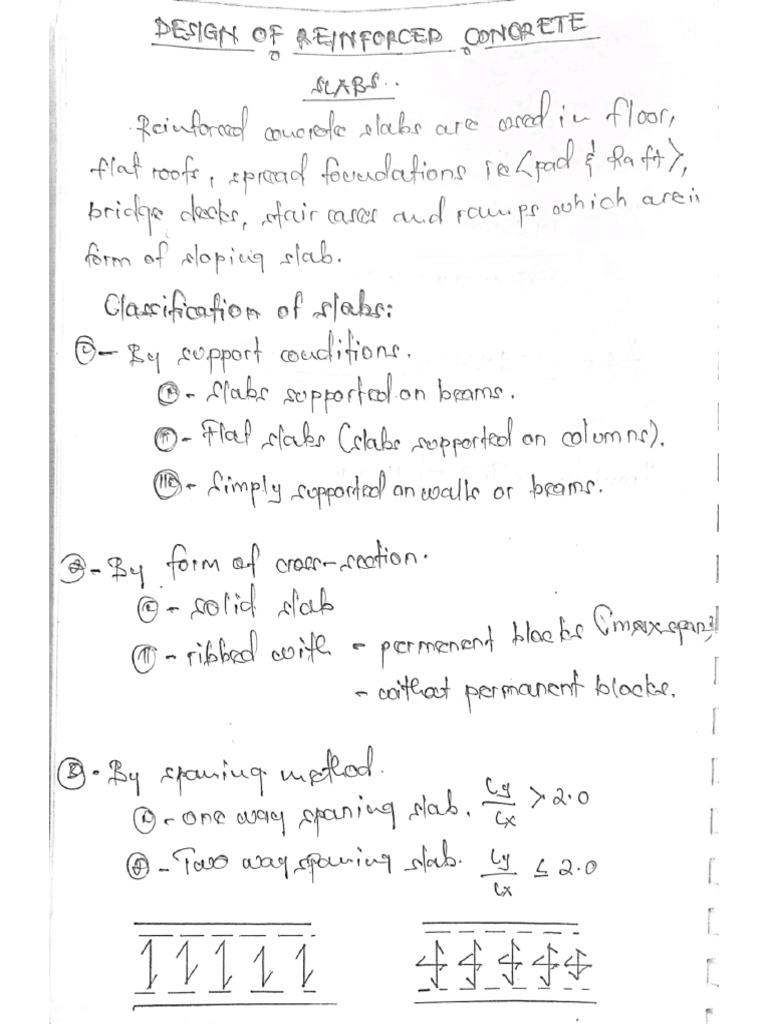 Design of Slabs Notes | PDF