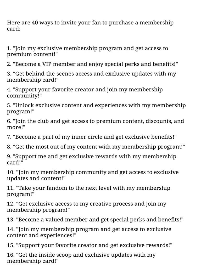 Join My Membership Card Billing | PDF