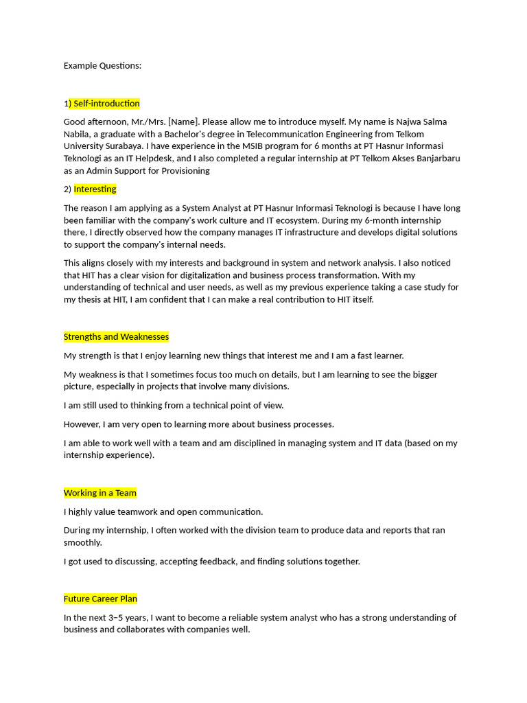 Example Questions | PDF