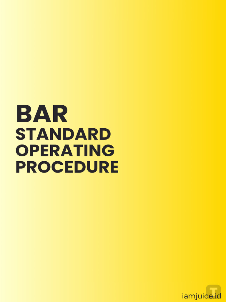 Bar SOP Template | PDF