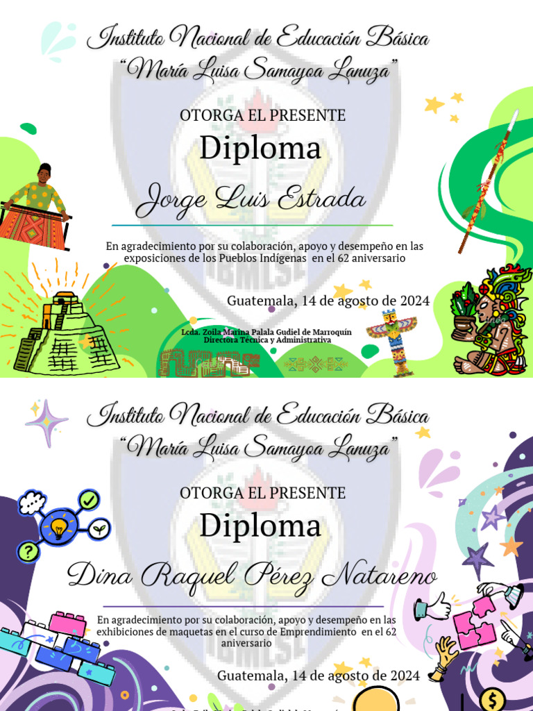 Diplomas de Matemáticas 62 Aniversario | PDF