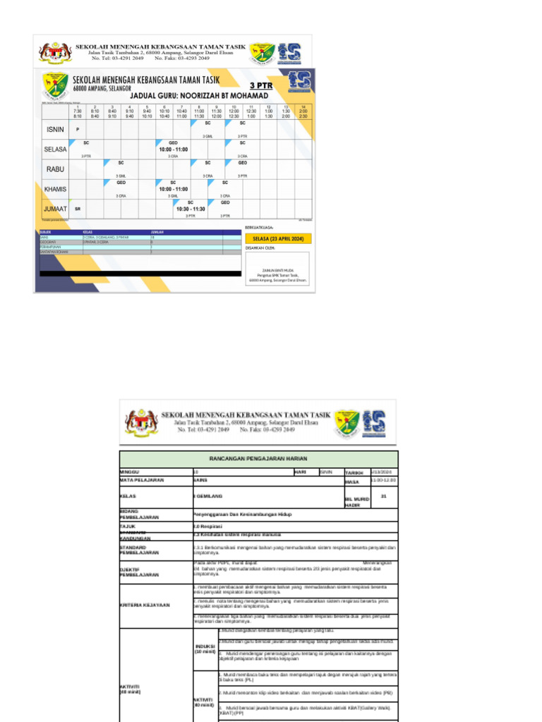 M10 IZZAH XLSX EXP KHAMIS | PDF