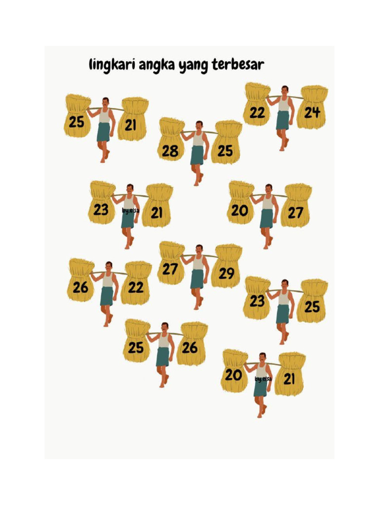 Worksheet MTK Kls 1 | PDF