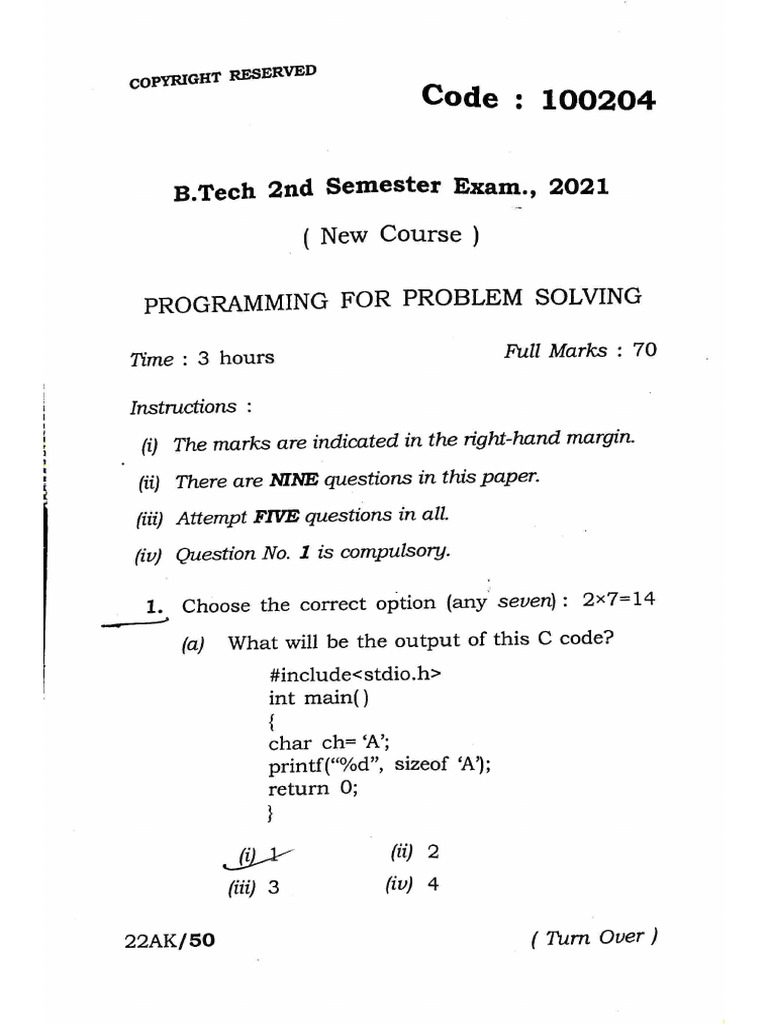 2nd Sem Examination 2021 Mechanical Engineering | PDF