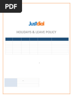 Holiday Preference List 2024 | PDF