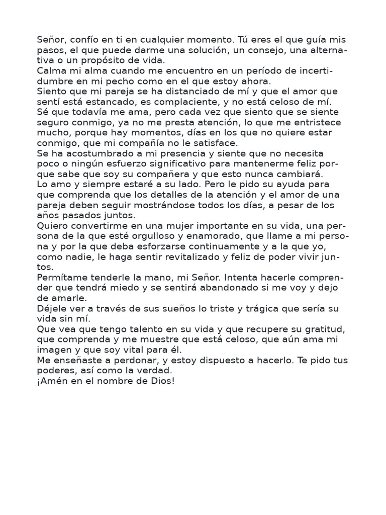 Oracion para Celos | PDF